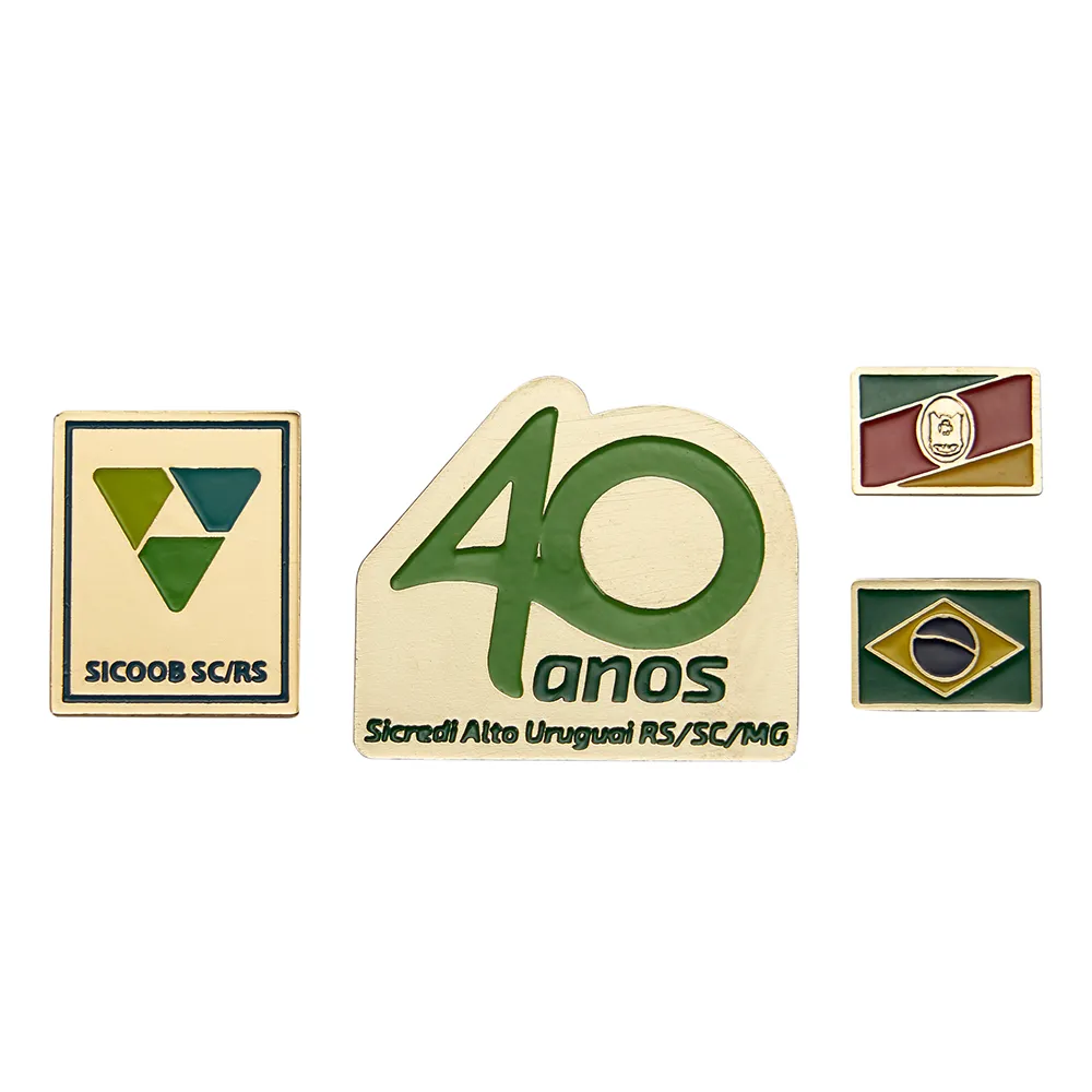 300101 - EUGENE. Botton de metal tipo broche - Youdu Brindes e ...