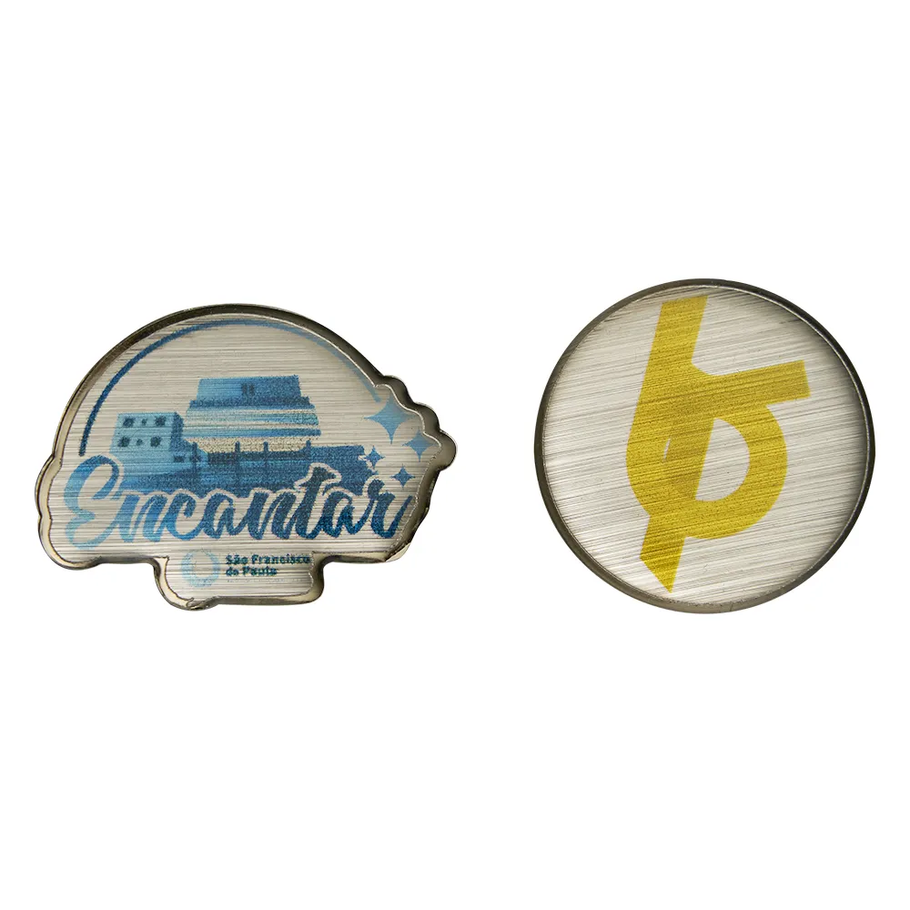 300101 - EUGENE. Botton de metal tipo broche - Youdu Brindes e ...
