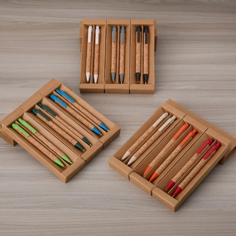 306083 - ROSICLER. Kit Ecológico Caneta e Lapiseira Cortiça - Youdu ...